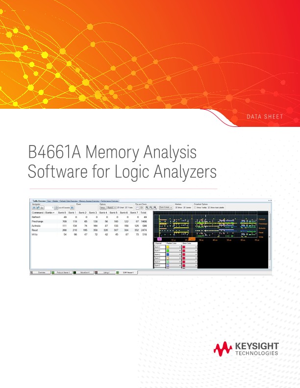 B4661A Memory Analysis Software for Logic Analyzers PDF Asset Page | Keysight